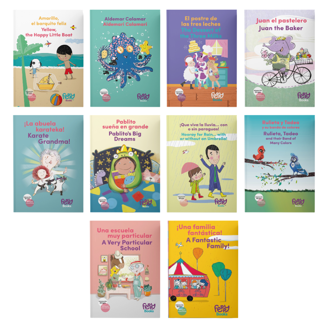 10 Book Collection - Spanish/English Bilingual Books - Feppy